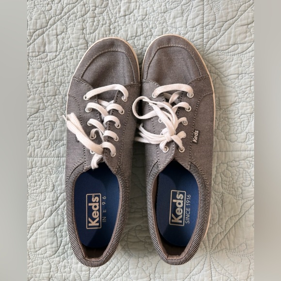 Keds | Shoes | Keds Gray And White Classic Sneakers | Poshmark